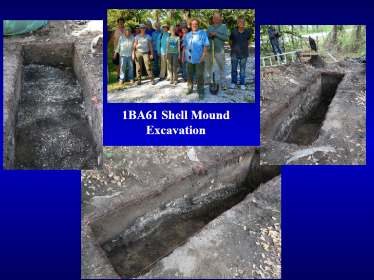 1ba61 Shell Mound Excavation - The Indian Canal in Gulf Shores